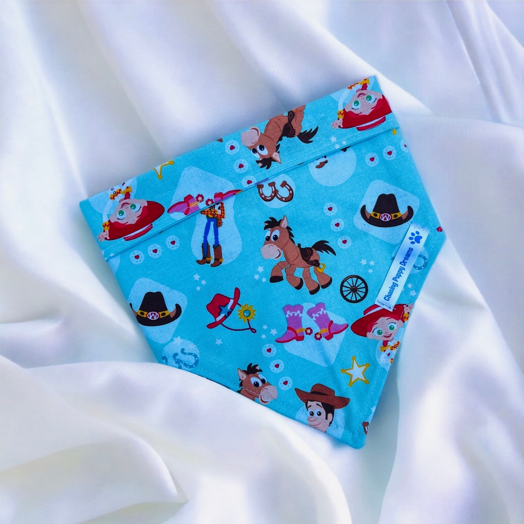 Cowboy Inspired Dog Bandana Cute Cowboy Puppy Scarf Woody - Etsy