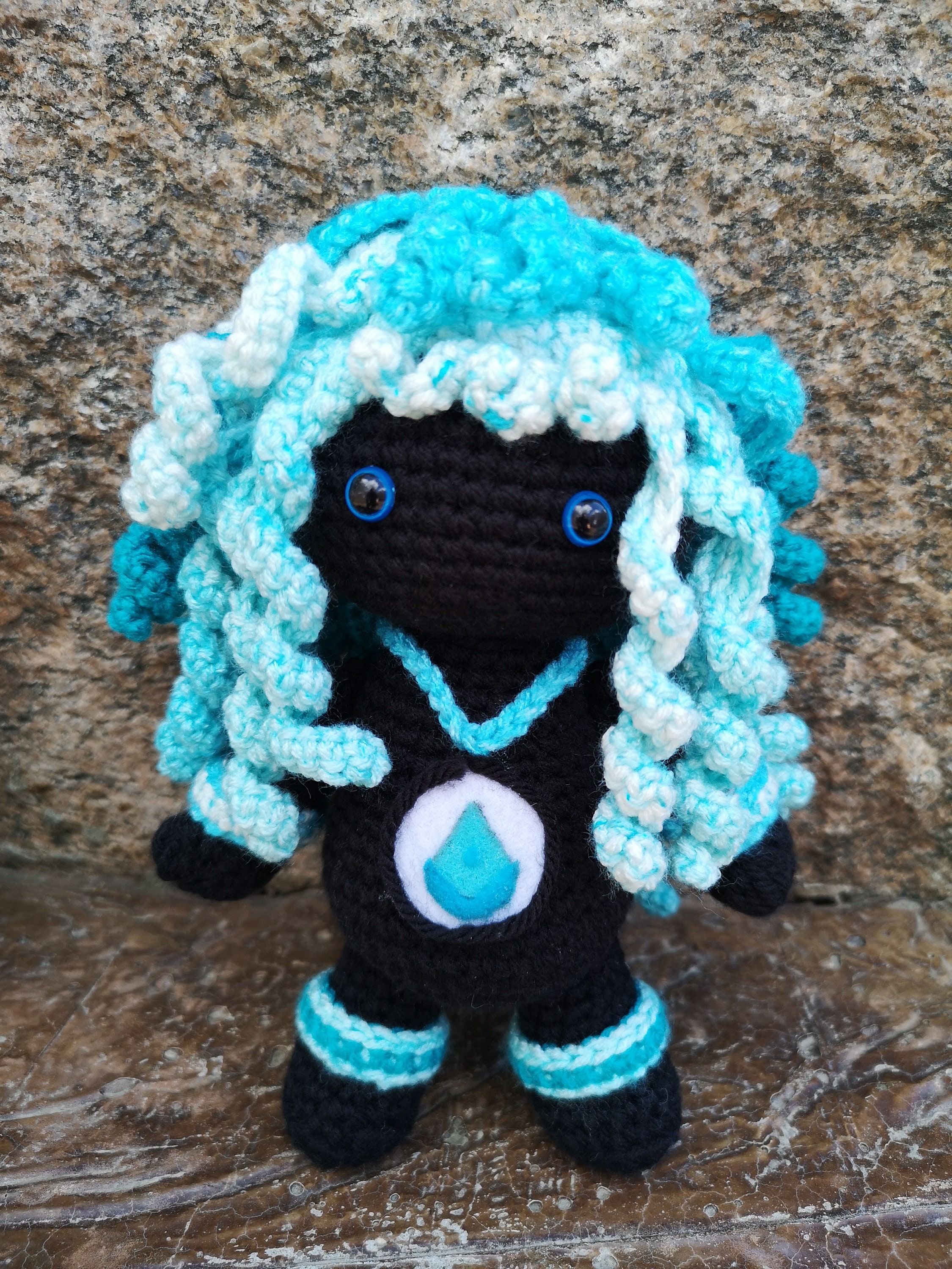 Toys Toys & Games crocheted Water Elemental stuffed toy Stuffed Animals ...