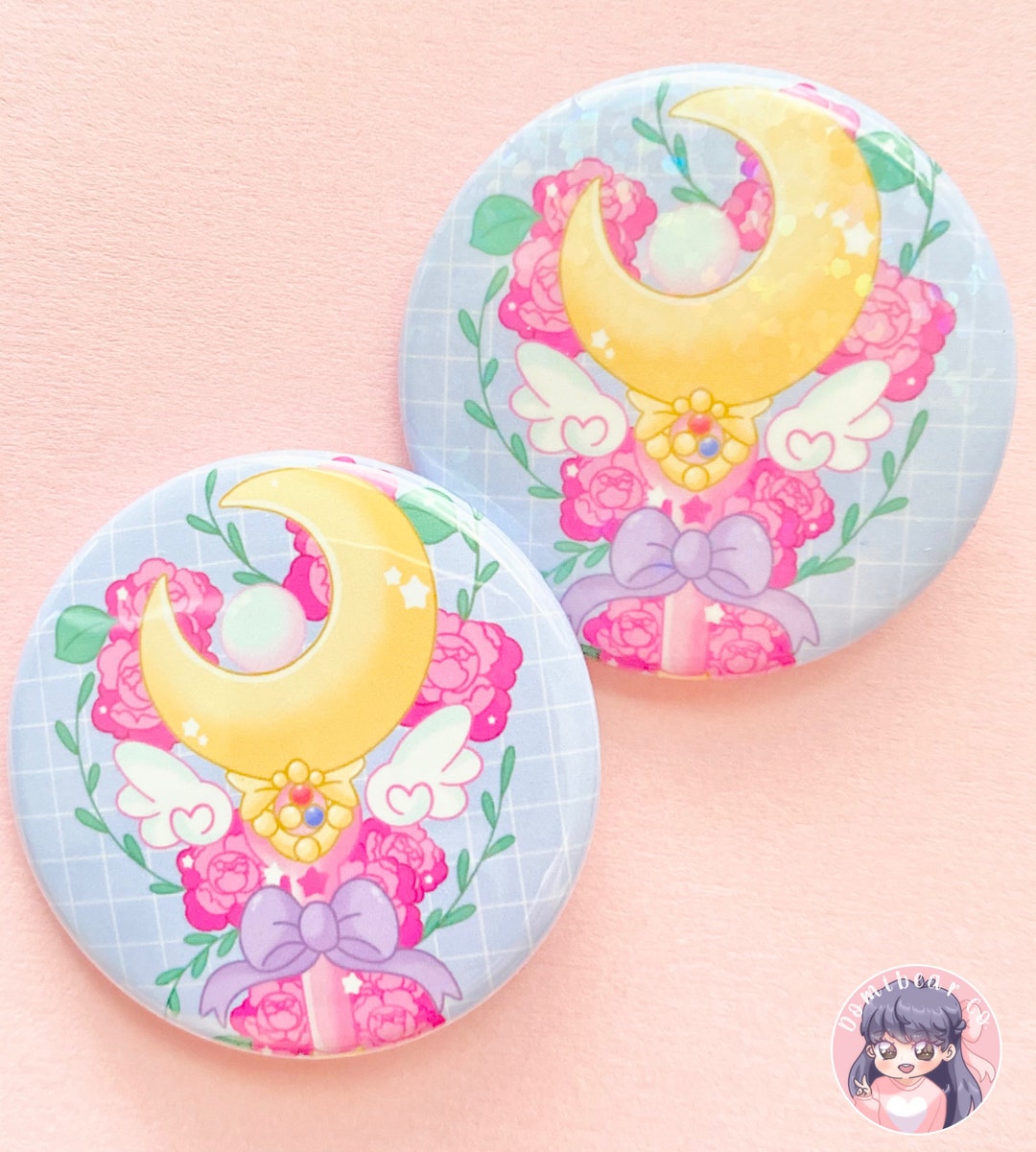 Floral Magical Wand 1.5” Pinback Button - Etsy