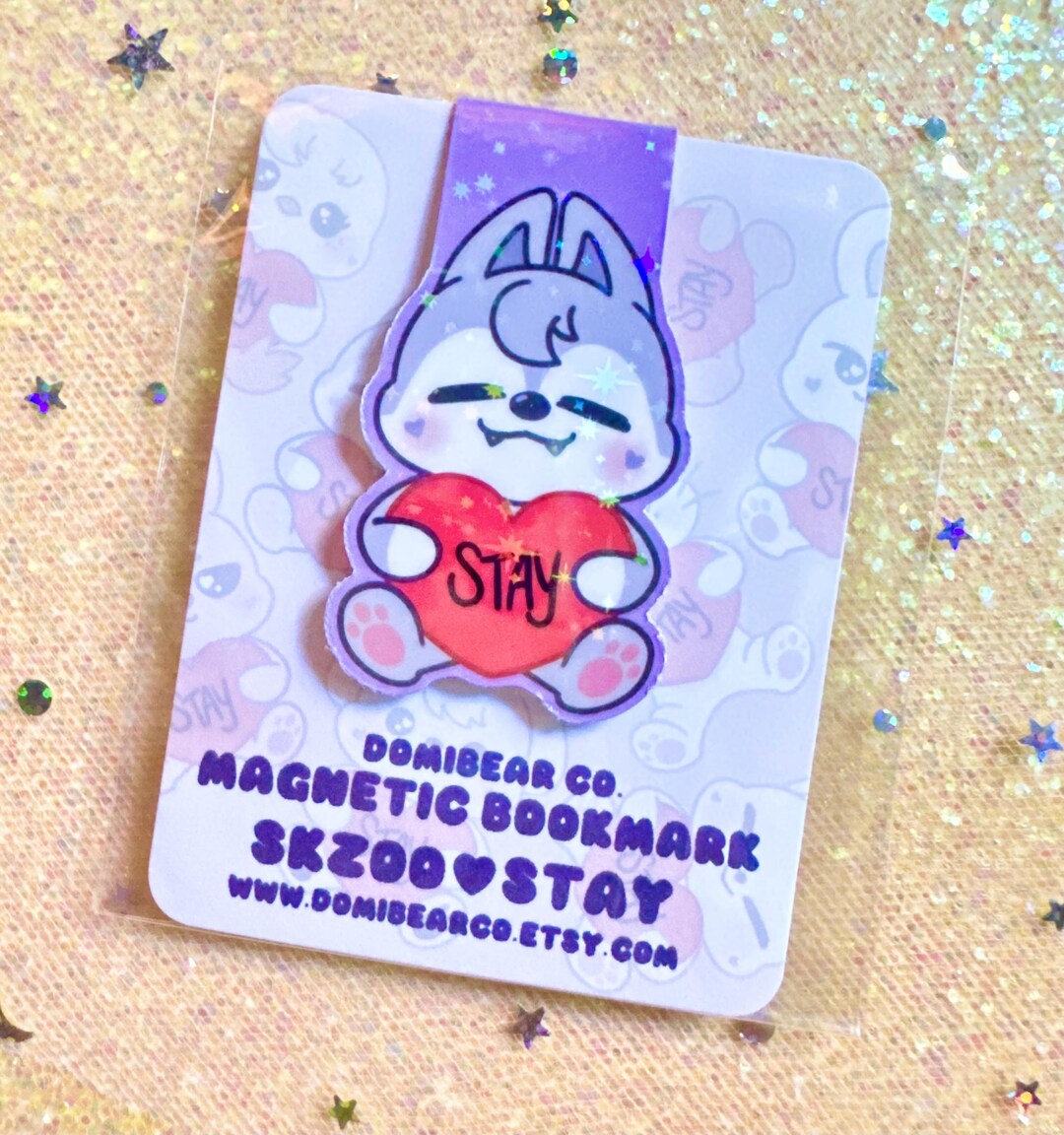 SKZOO Wolf Chan Magnetic Bookmark - Etsy