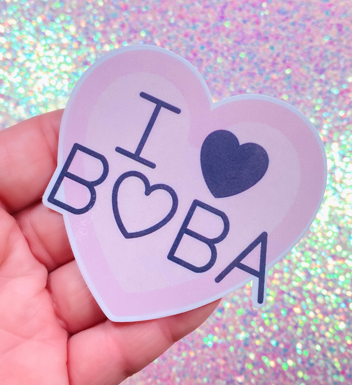 I Heart Boba 3 Sticker - Etsy