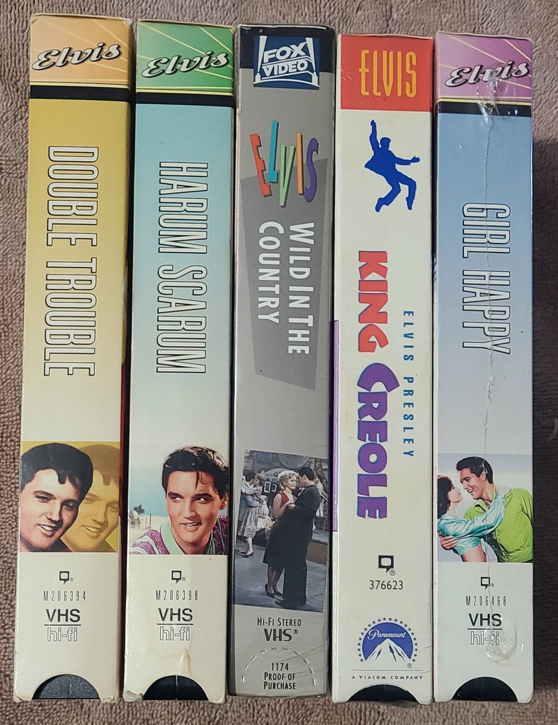 Elvis Presley 5 Vhs Movie Lot New Used - Etsy