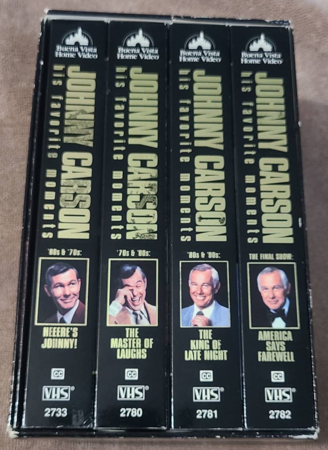 Johnny Carson Vhs Collection 4 Tape Box Set - Etsy