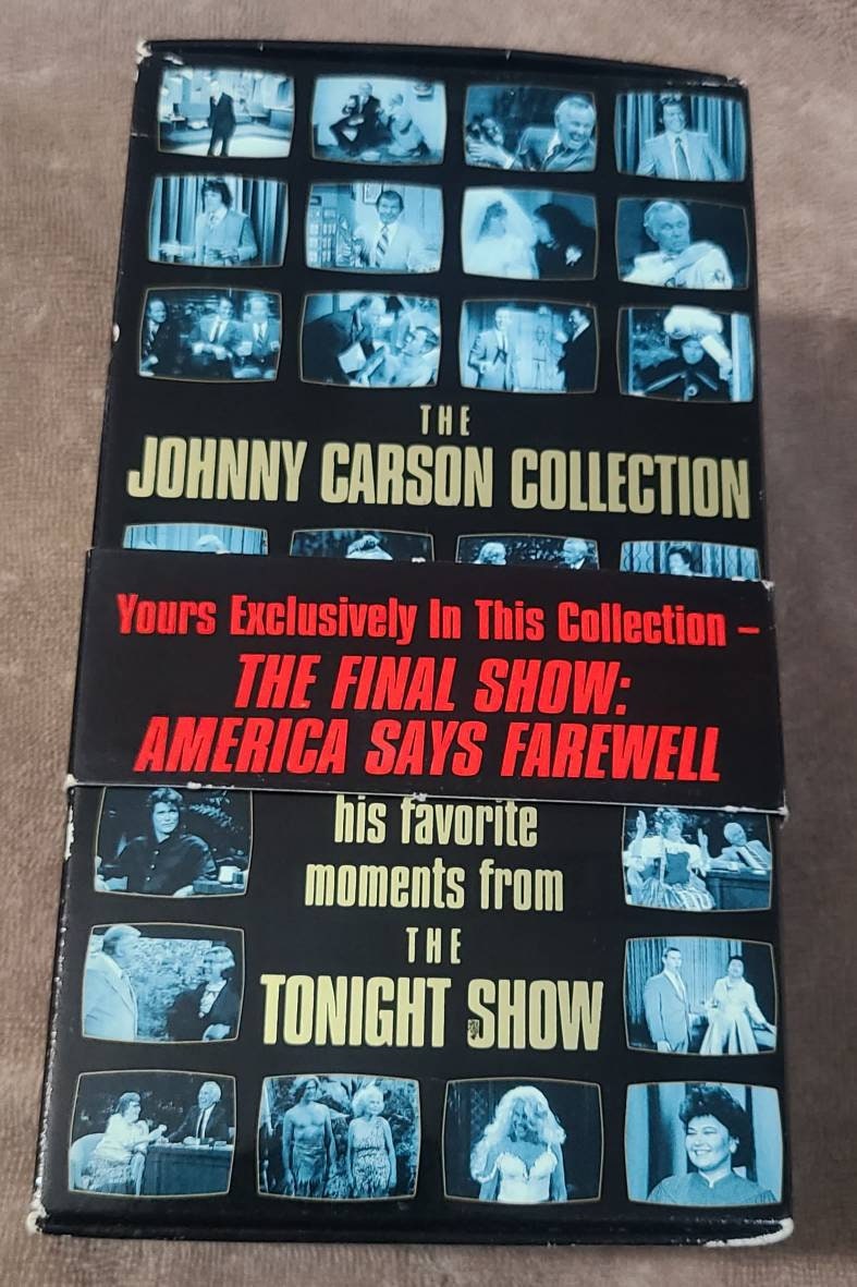Johnny Carson Vhs Collection 4 Tape Box Set - Etsy
