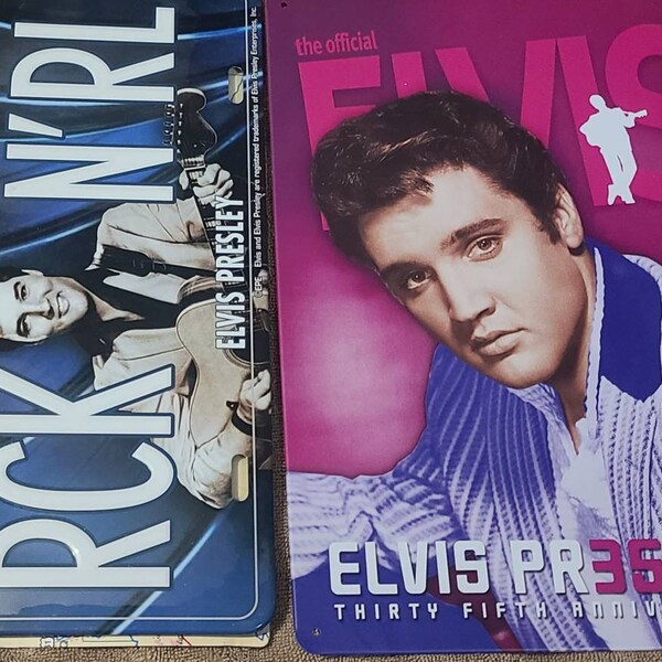 Elvis Metal Signs - Etsy