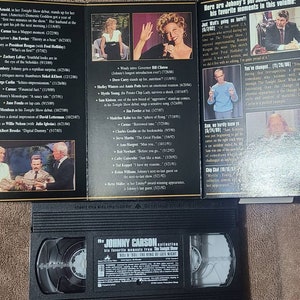 Johnny Carson vhs collection 4 tape box set | Etsy