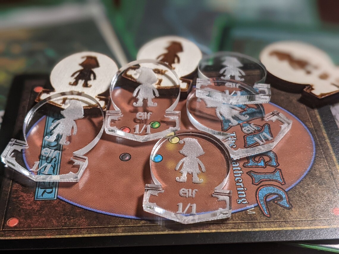 MTG Chistmas Elf Tokens acrylic or Wood X6 for Magic the - Etsy