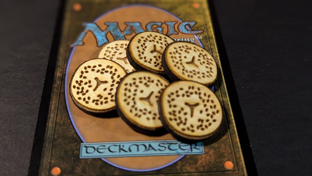 Everything Bagel Food Token / Everything Token (walnut or Birch X6) for ...