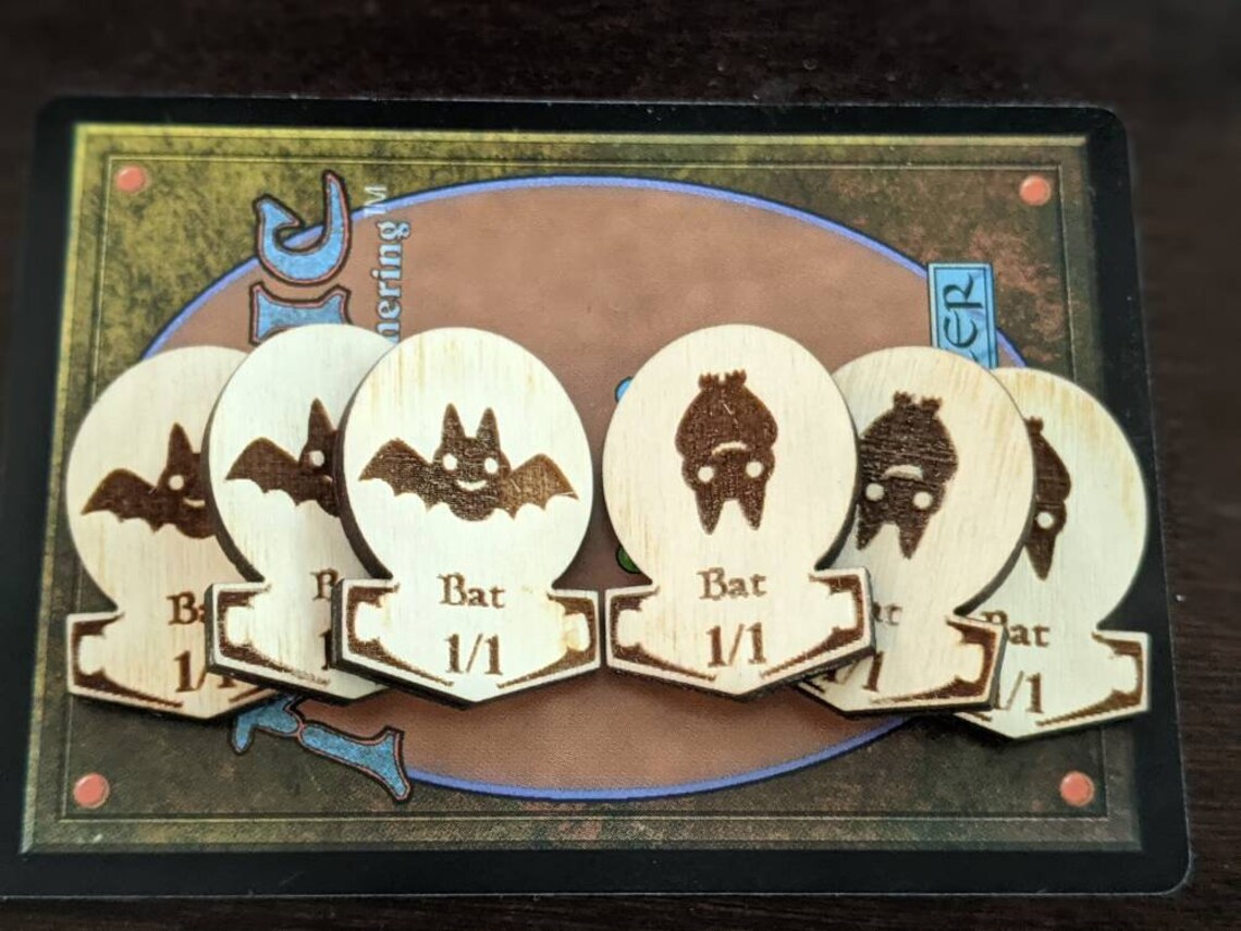 Cute MTG Bat Tokens acrylic or Wood X 6 for Magic the - Etsy