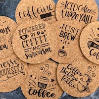 Coffee Time Coaster Set - Etsy