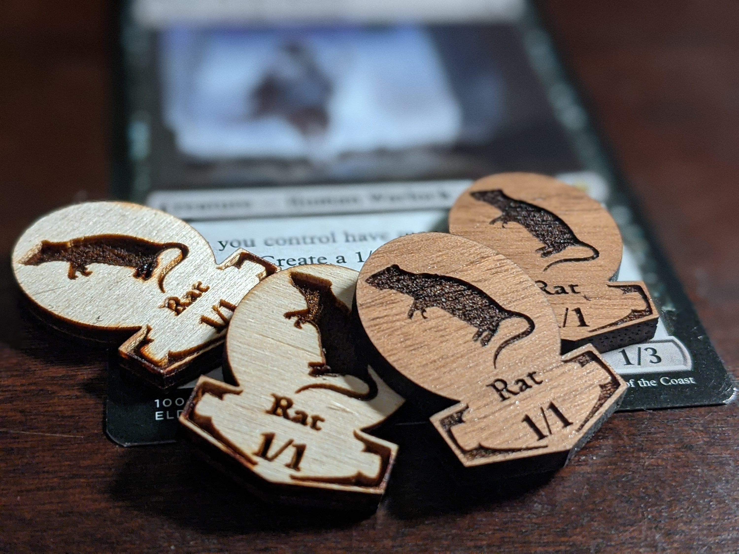 MTG Rat Tokens acrylic or Wood X6 for Magic the Gathering / - Etsy