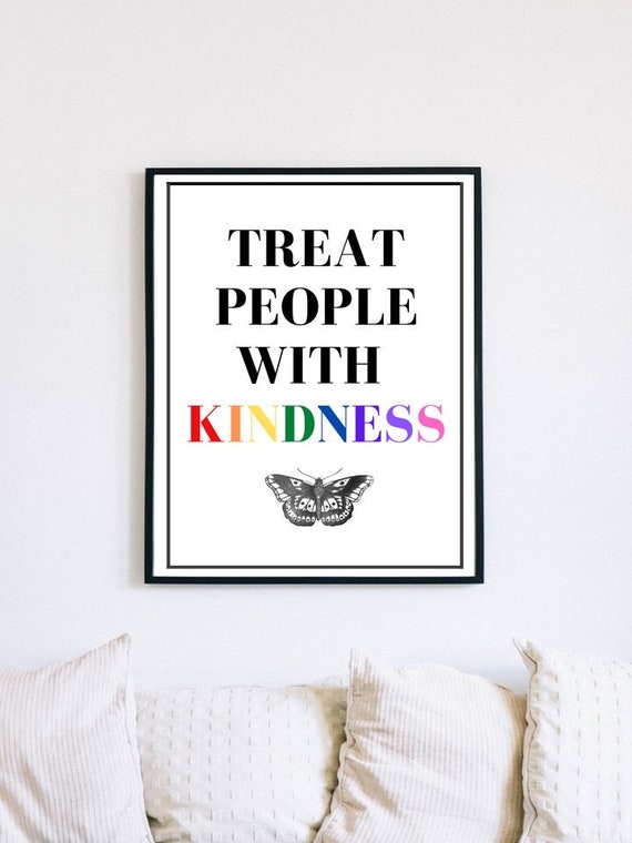 Harry Styles Treat People With Kindness Poster Digital Etsy