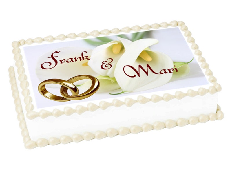 CALLA LILY edible cake topper image Birthday Party decoration | Etsy