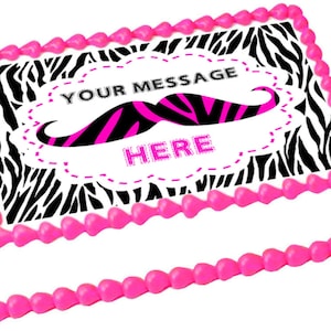 Mustache Zebra - Etsy