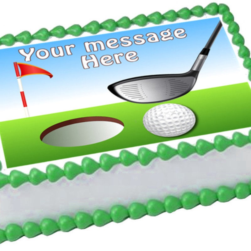 Golf Edible Cake Decor - Etsy