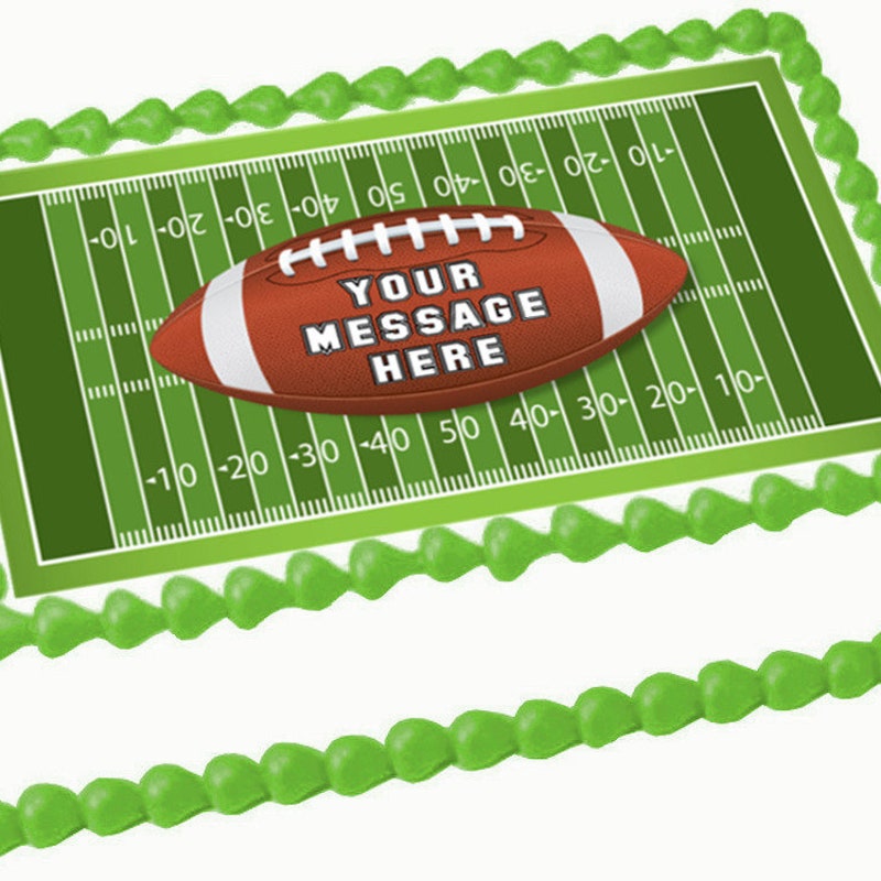 Football Edible Cake Wrap - Etsy