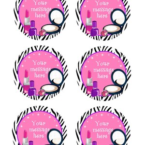 MAKEUP BEAUTY Edible Cake Topper Image Cake Party Decoration - Etsy