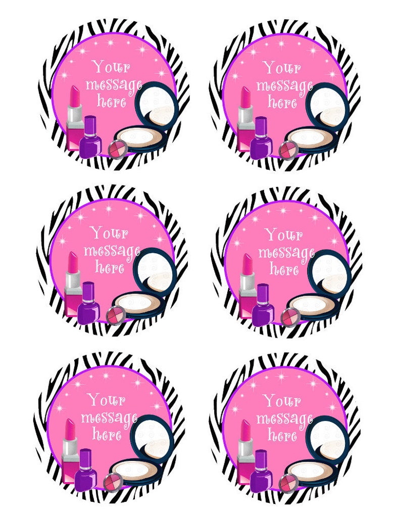 MAKEUP BEAUTY Edible Cake Topper Image Cake Party Decoration - Etsy