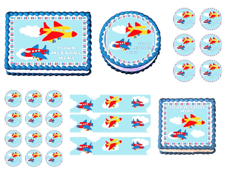 PLANES Edible Cake Topper Image Birthday Party Decoration - Etsy