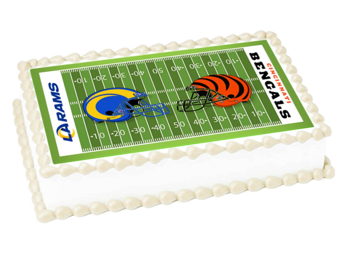 FOOTBALL TEAMS Super Bowl Edible Cake Topper Image Birthday Party ...