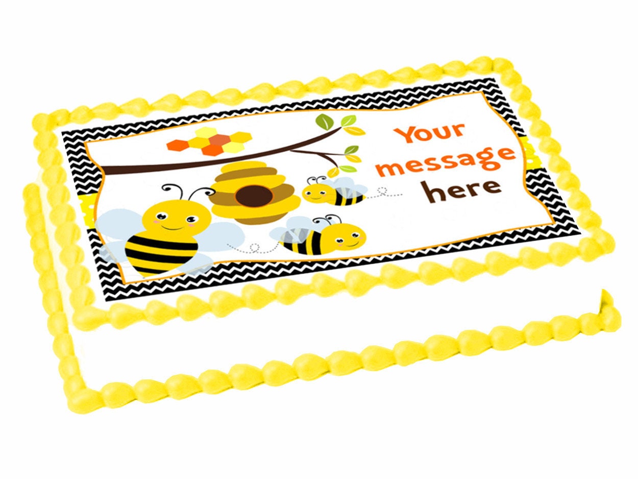BUMBLEBEES BEES Edible Cake Topper Image Birthday Party Decoration - Etsy