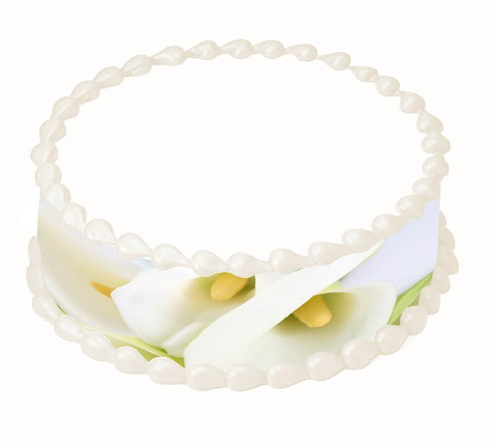 CALLA LILY edible cake topper image Birthday Party decoration | Etsy