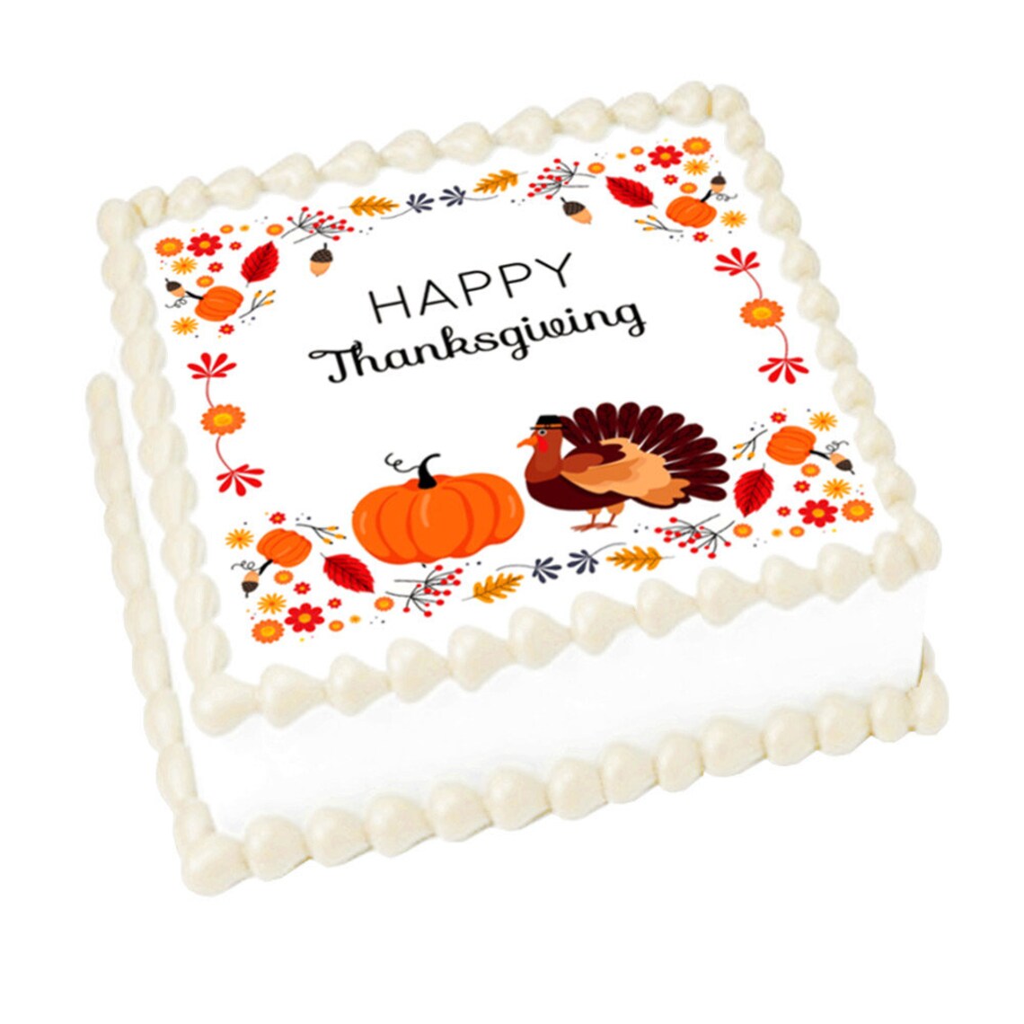 THANKSGIVING TURKEY Edible Cake Topper Image Cake Party Decoration - Etsy
