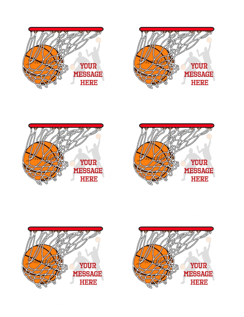 BASKETBALL Edible Cake Topper Image Birthday Sport Party Decoration - Etsy