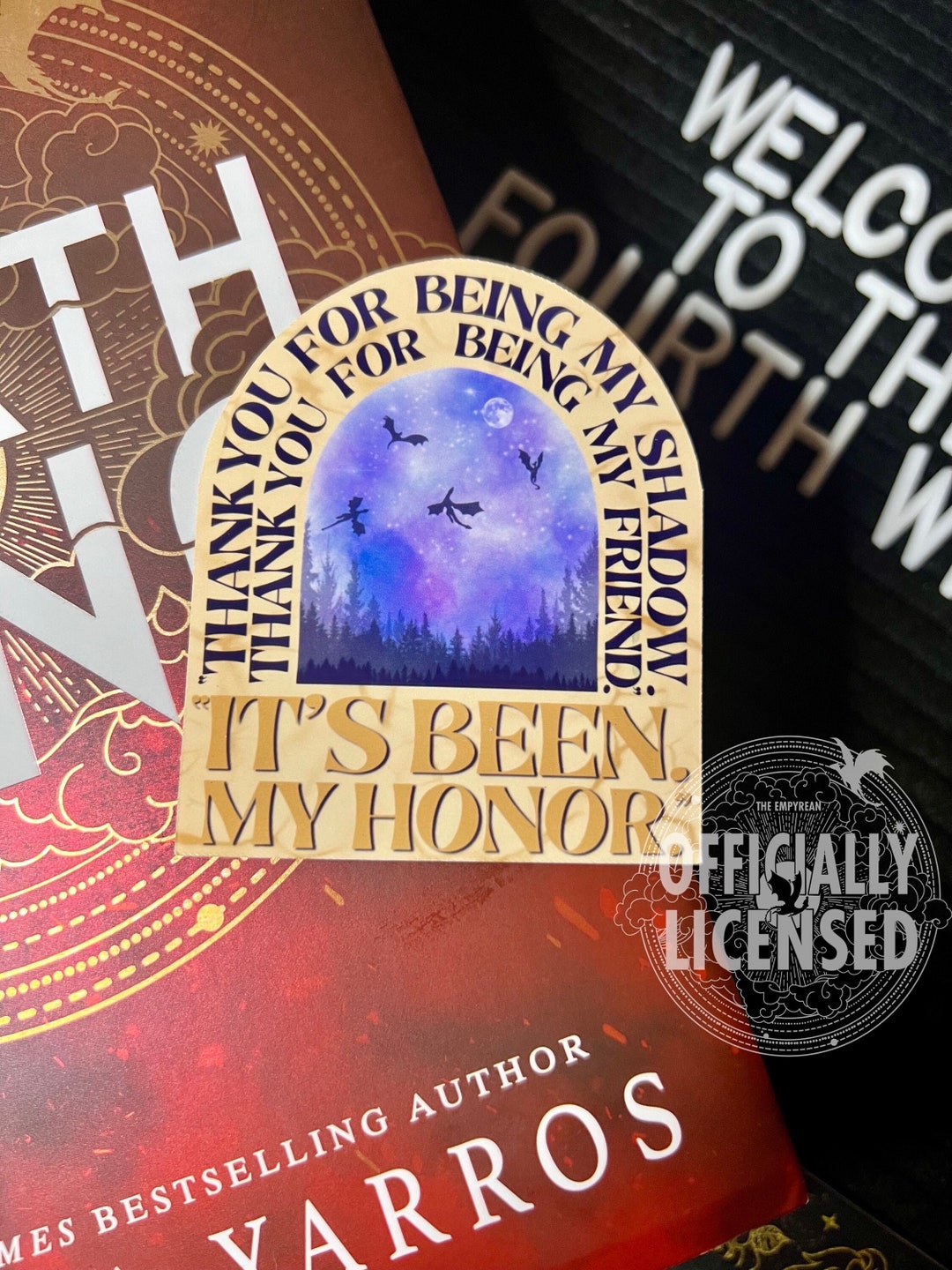 It’s Been. My Honor. Sticker | Fourth Wing Officially Licensed | Violet ...