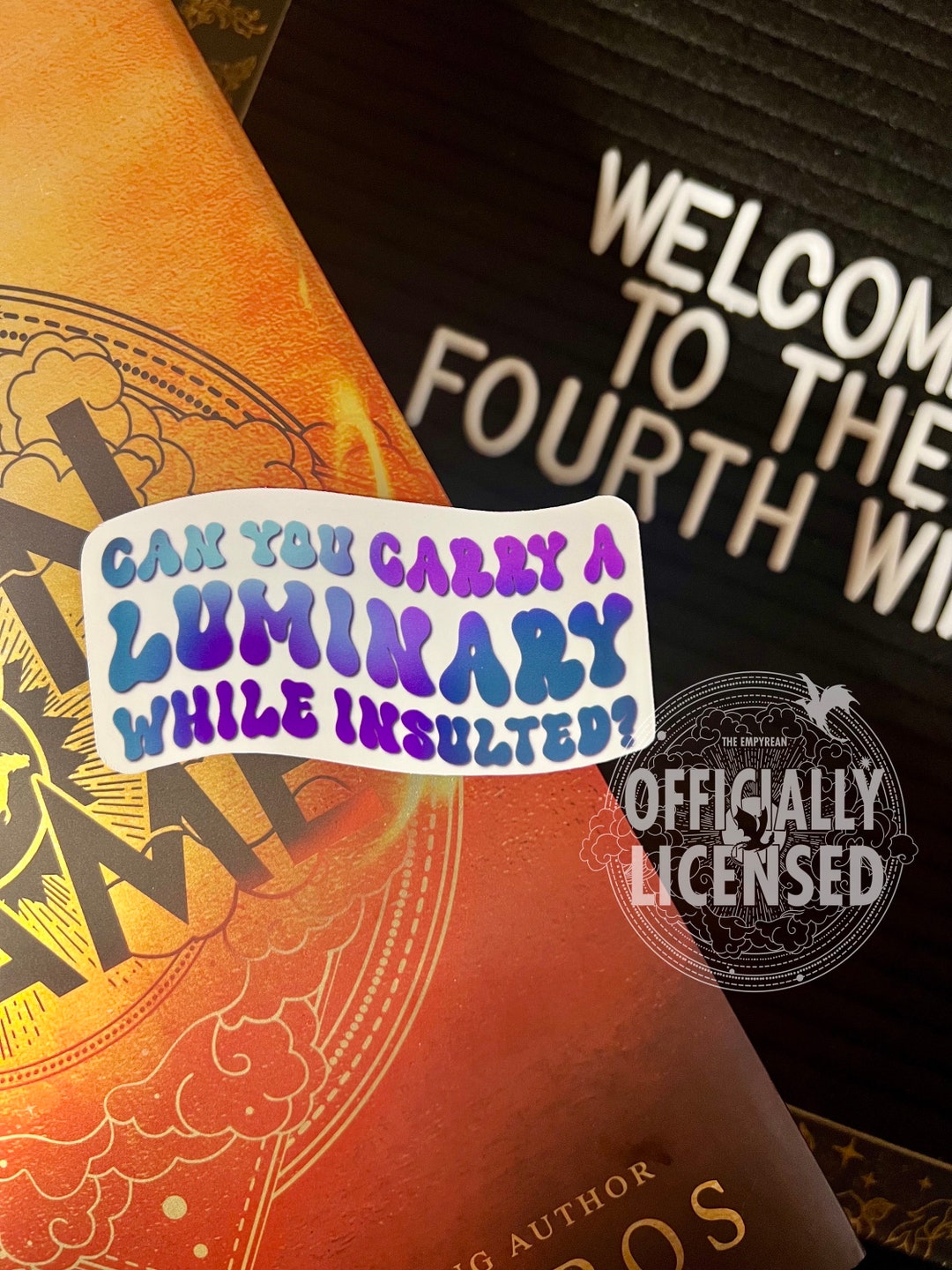 Can You Carry a Luminary While Insulted Sticker | Fourth Wing ...