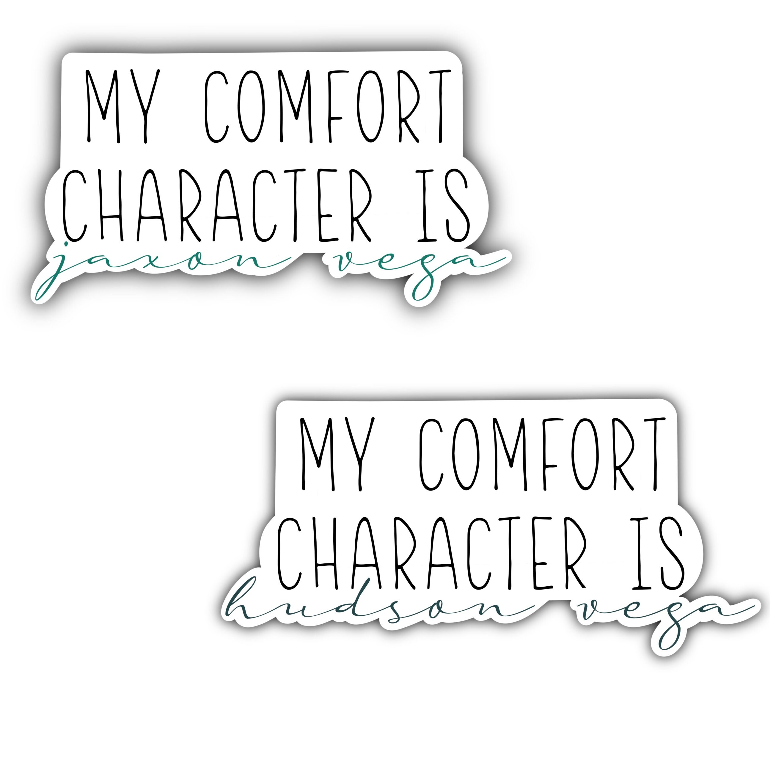Personalized Comfort Character stickers Choose your own | Etsy