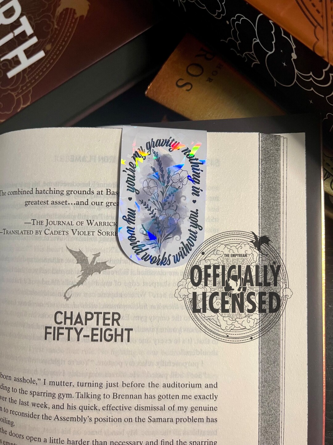 You’re My Gravity Magnetic Bookmark | Fourth Wing Iron Flame Officially ...