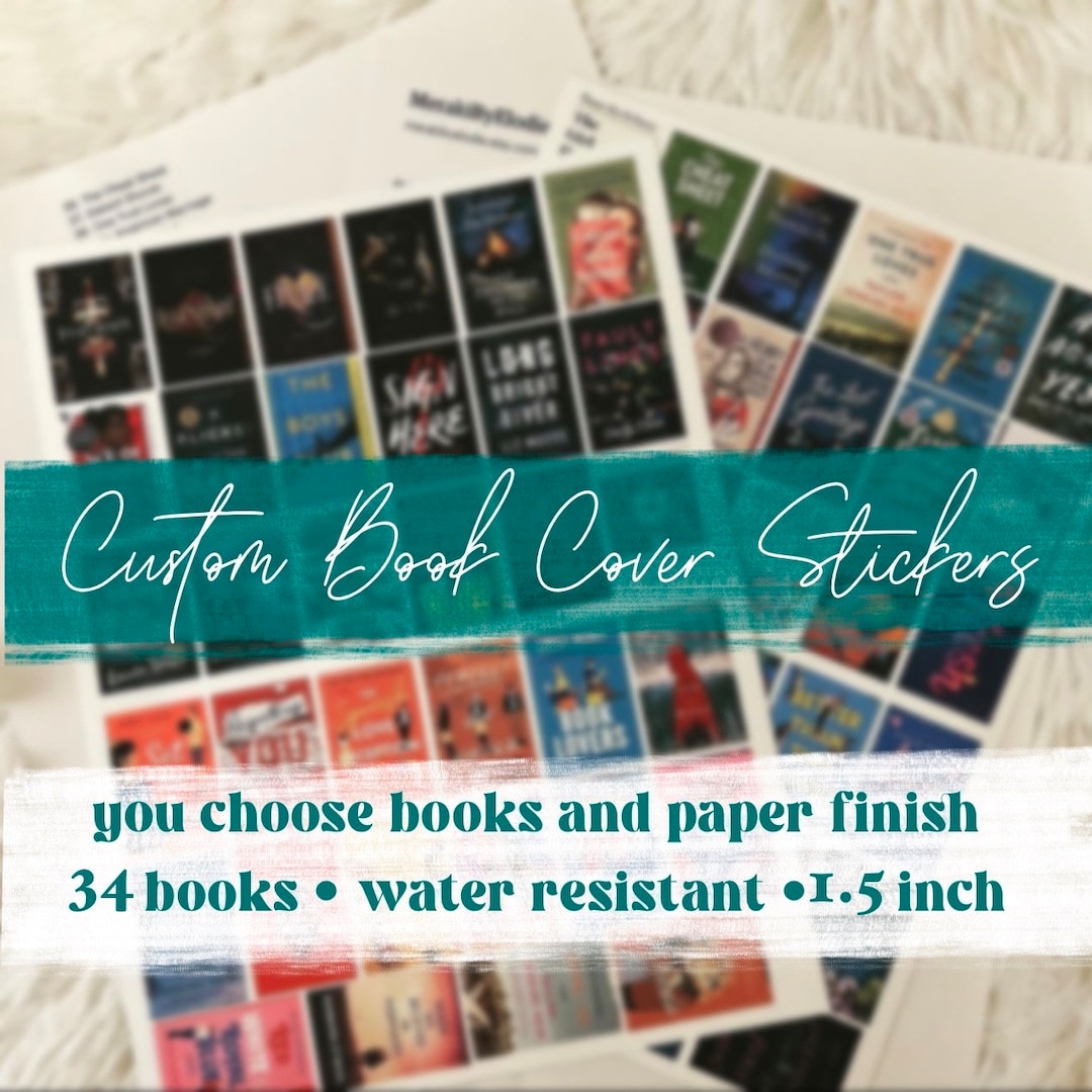 Create Your Own Book Cover Sticker Sheet | Journaling, Bookish, Reading ...