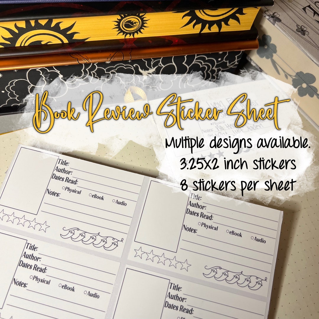 Book Review Sticker Sheet | Journaling, Bookish, Reading, Review, Smut ...