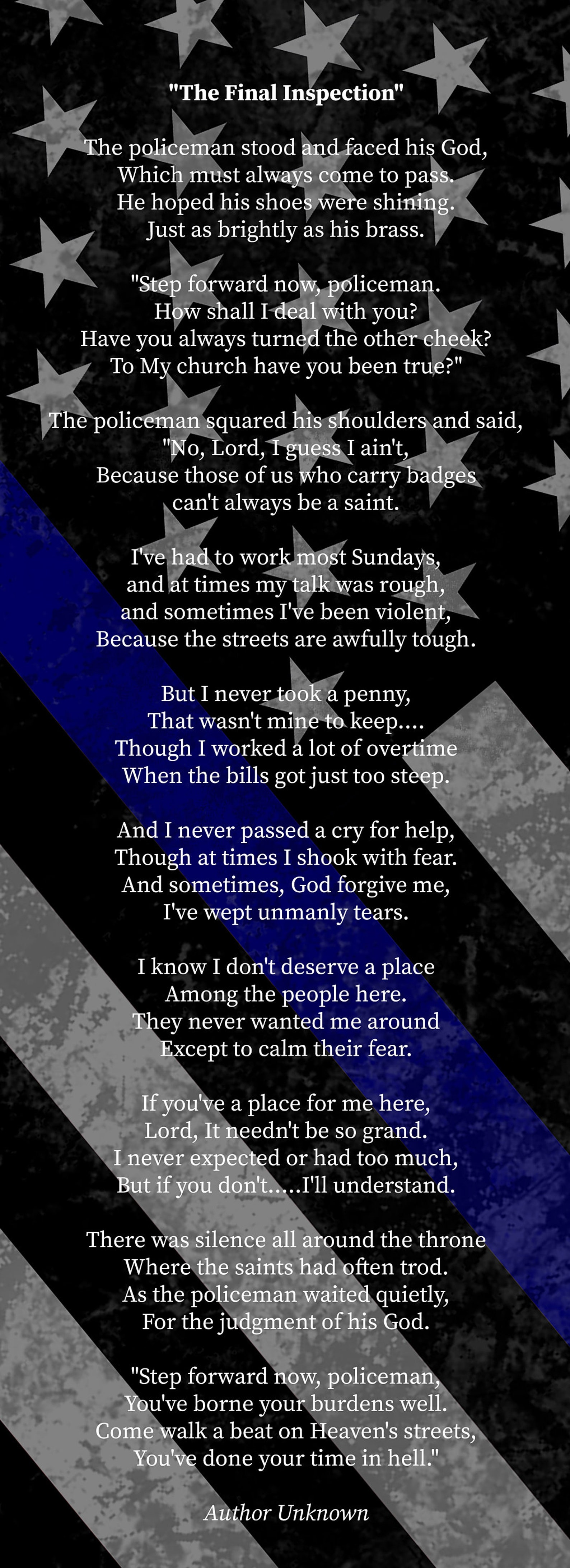 The Final Inspection Wall Art Police Canvas Print | Etsy