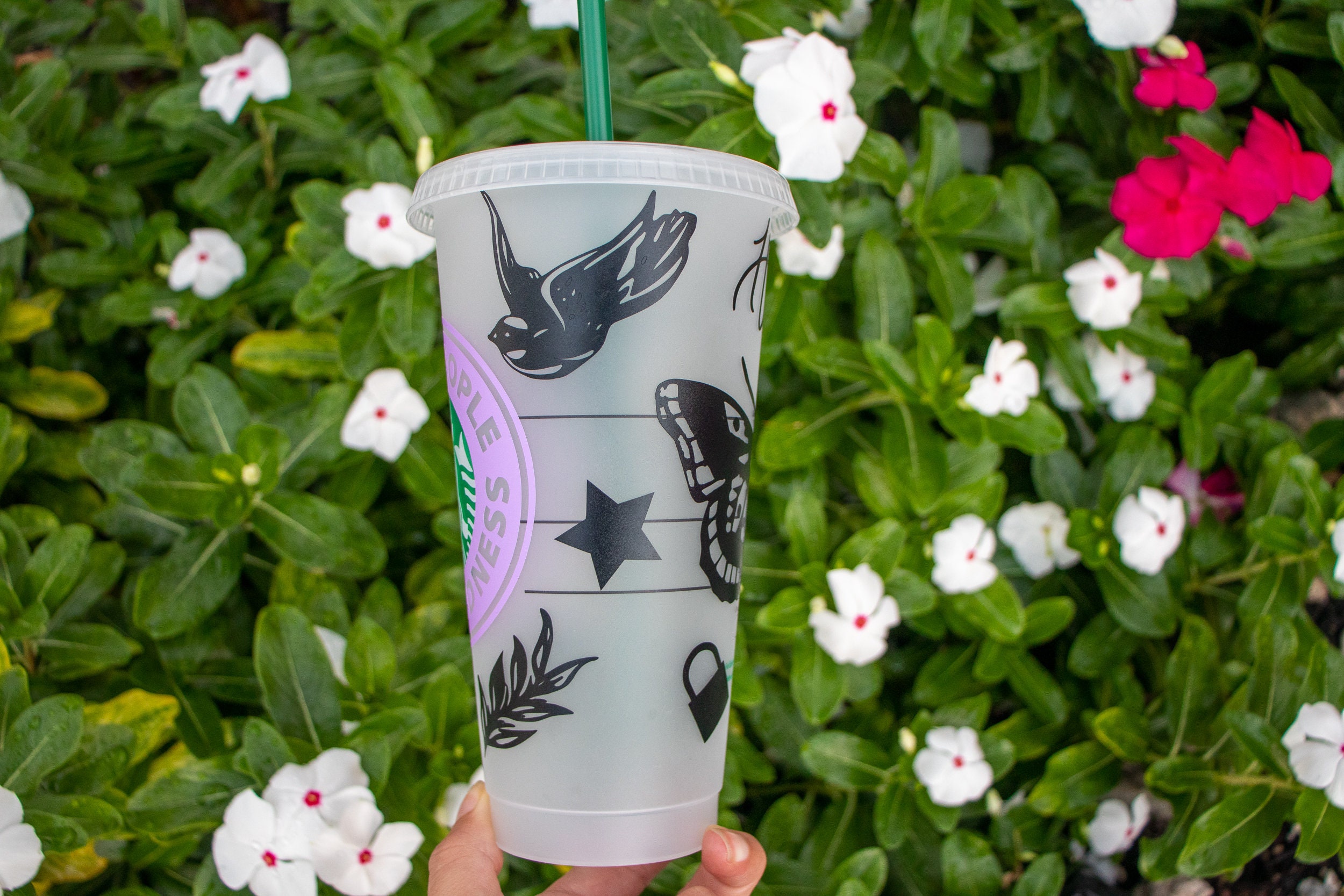 Harry Styles Starbucks Cup Harry Styles Tattoo TPWK - Etsy
