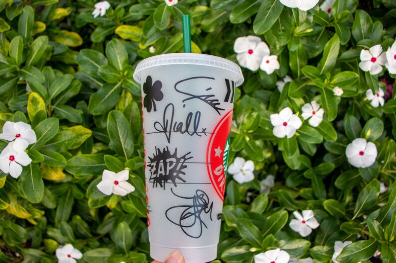 One Direction Starbucks Cup 1D Tattoo Cold Cup 1d Coffee - Etsy