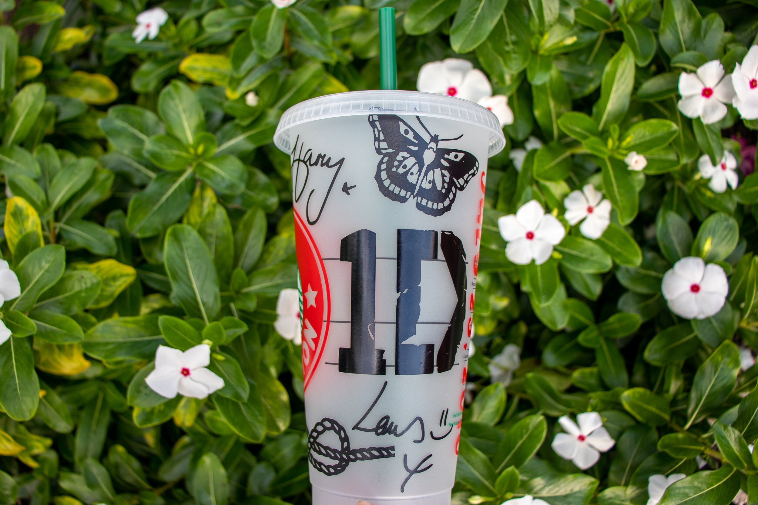 One Direction Starbucks Cup 1D Tattoo Cold Cup 1d Coffee | Etsy