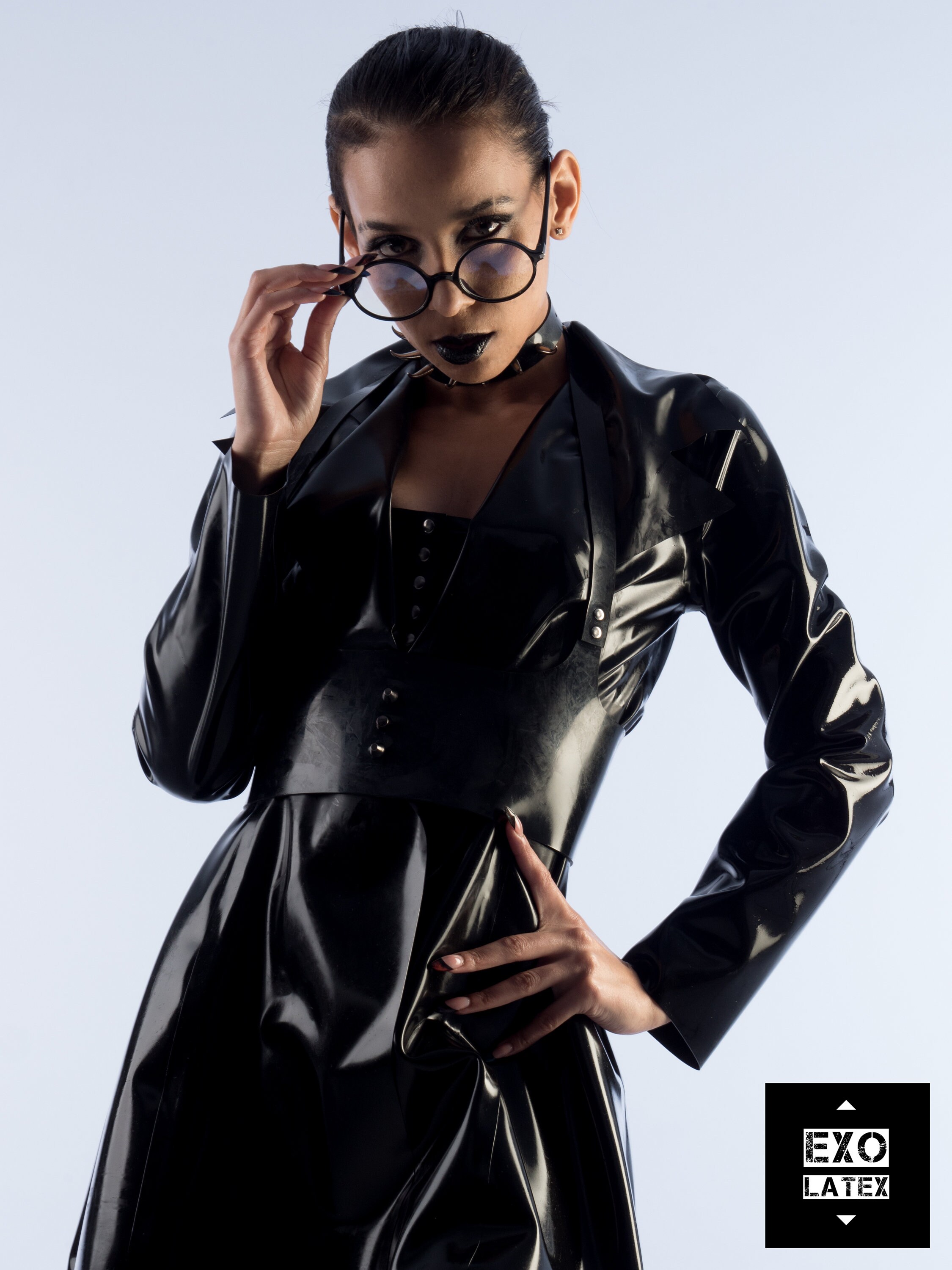 Long Latex Matrix Trench Coat Custom Shiny Jacket - Etsy