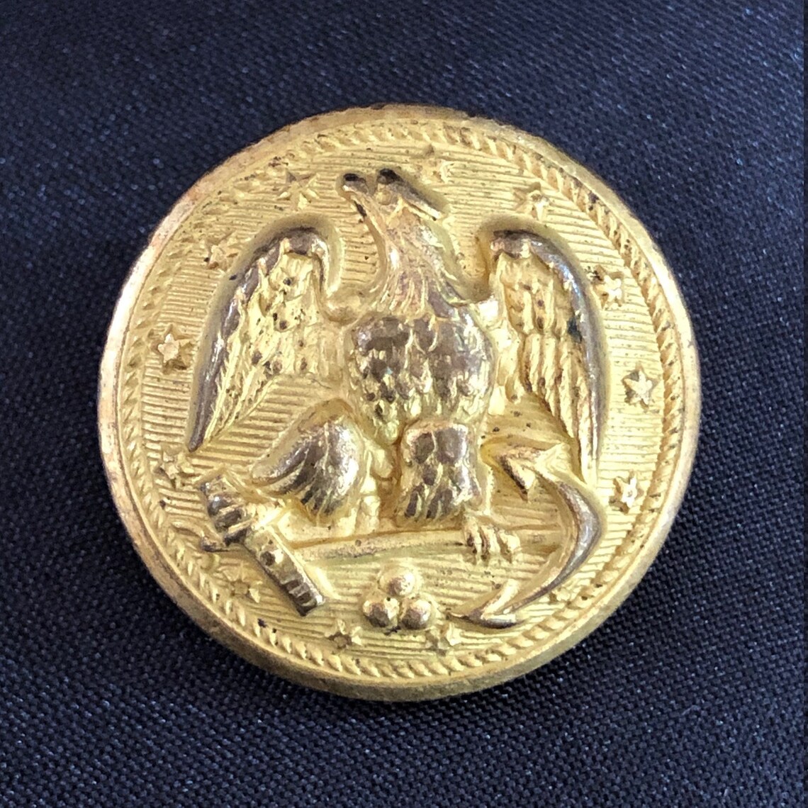 Vintage Naval Officer Military Uniform Brass Buttons Three | Etsy