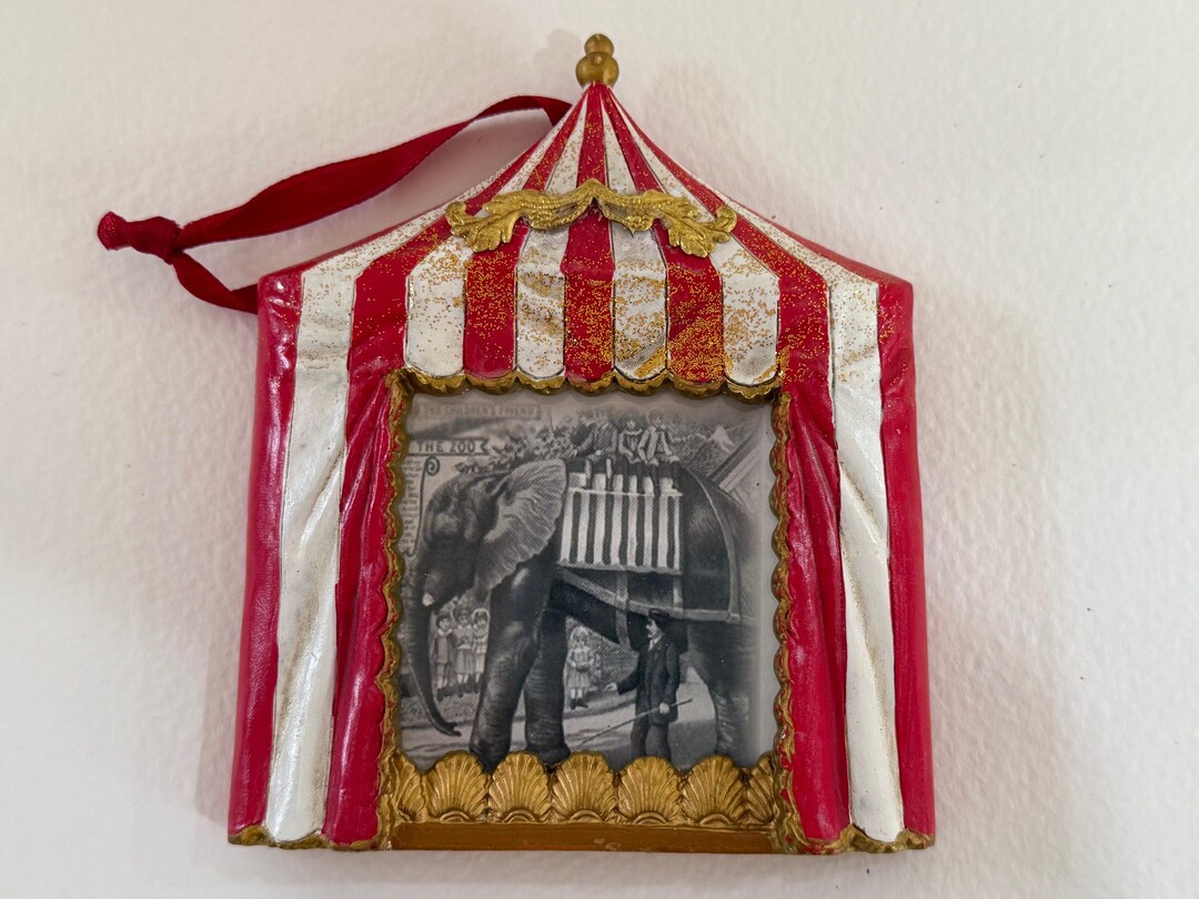 Restoration Hardware, RH, Circus Tent Picture Frame, Vintage Christmas ...