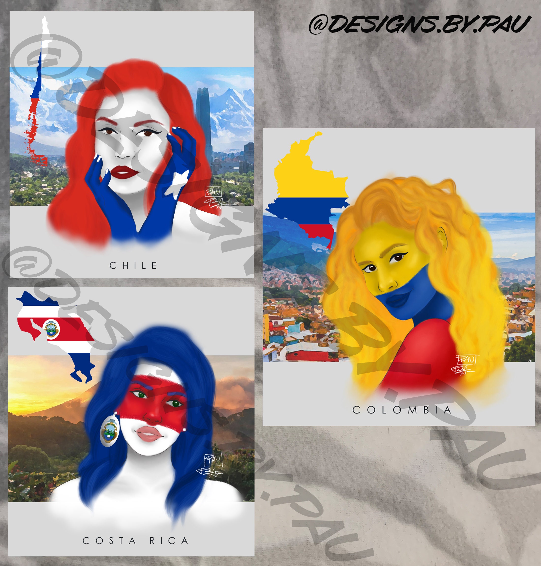 Latin American Portrait Prints - Etsy