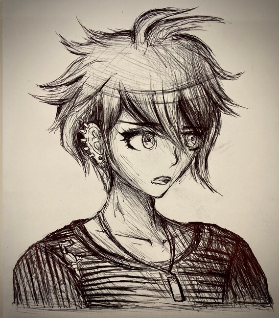 Rantaro Amami drawing Danganronpa V3 | Etsy