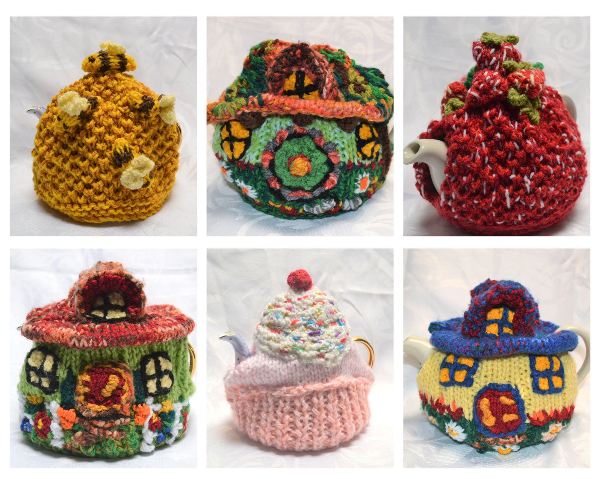 Small Hand Knitted Novelty Tea Cosies - Etsy Australia