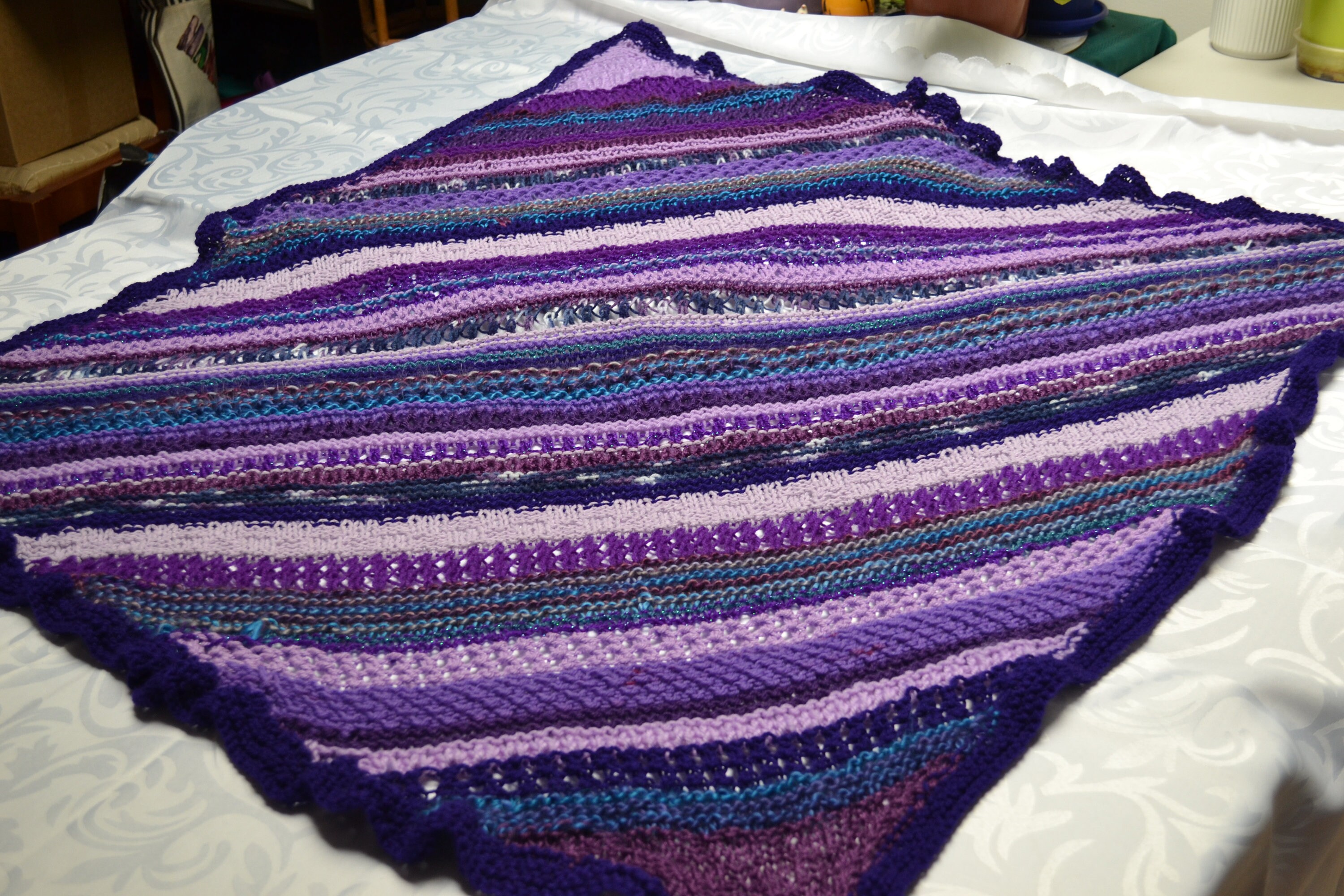 Hand knitted Throw Rugs | Etsy