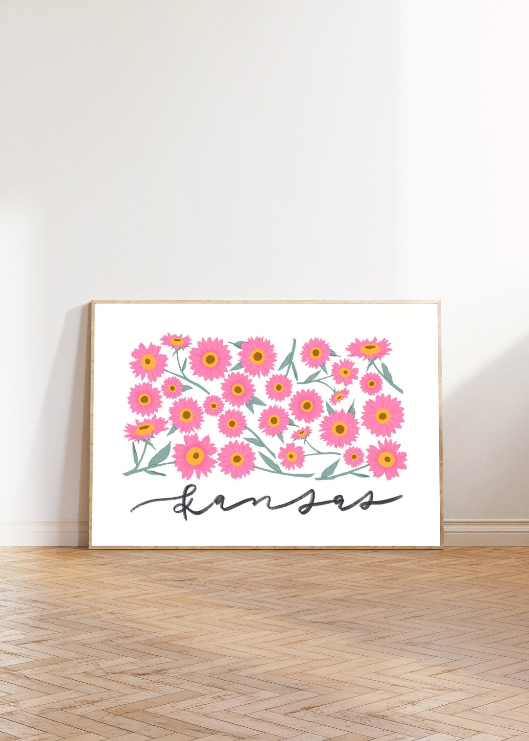 Kansas State Flower Downloadable Art | Wildflower Art | Instant ...