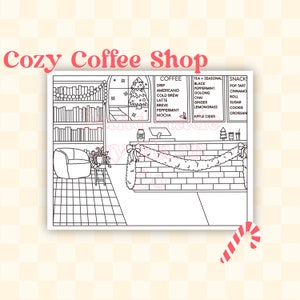 Printable Holiday Adult Coloring Pages | Instant Downloadable Art ...