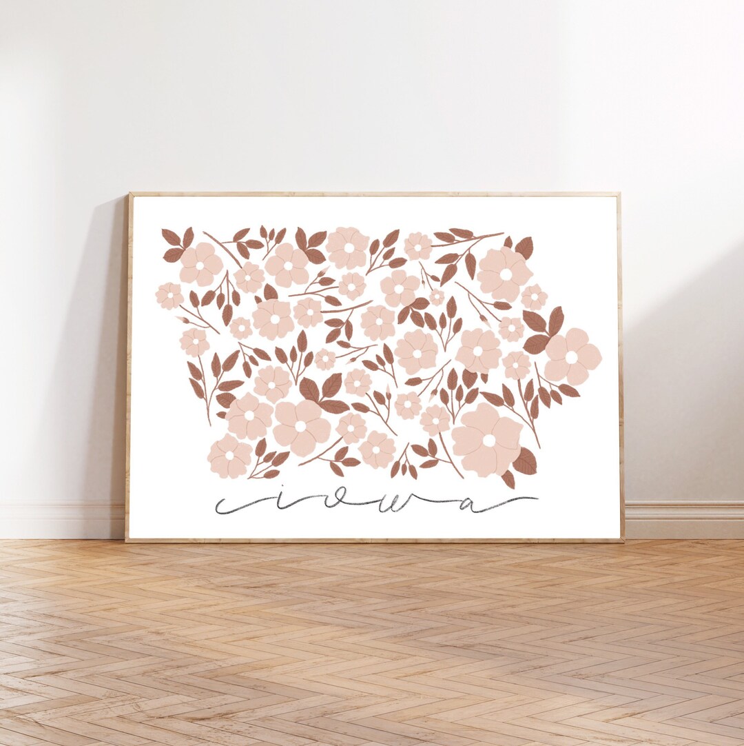 Iowa State Flower Downloadable Art | Wildflower Illustration | Office ...