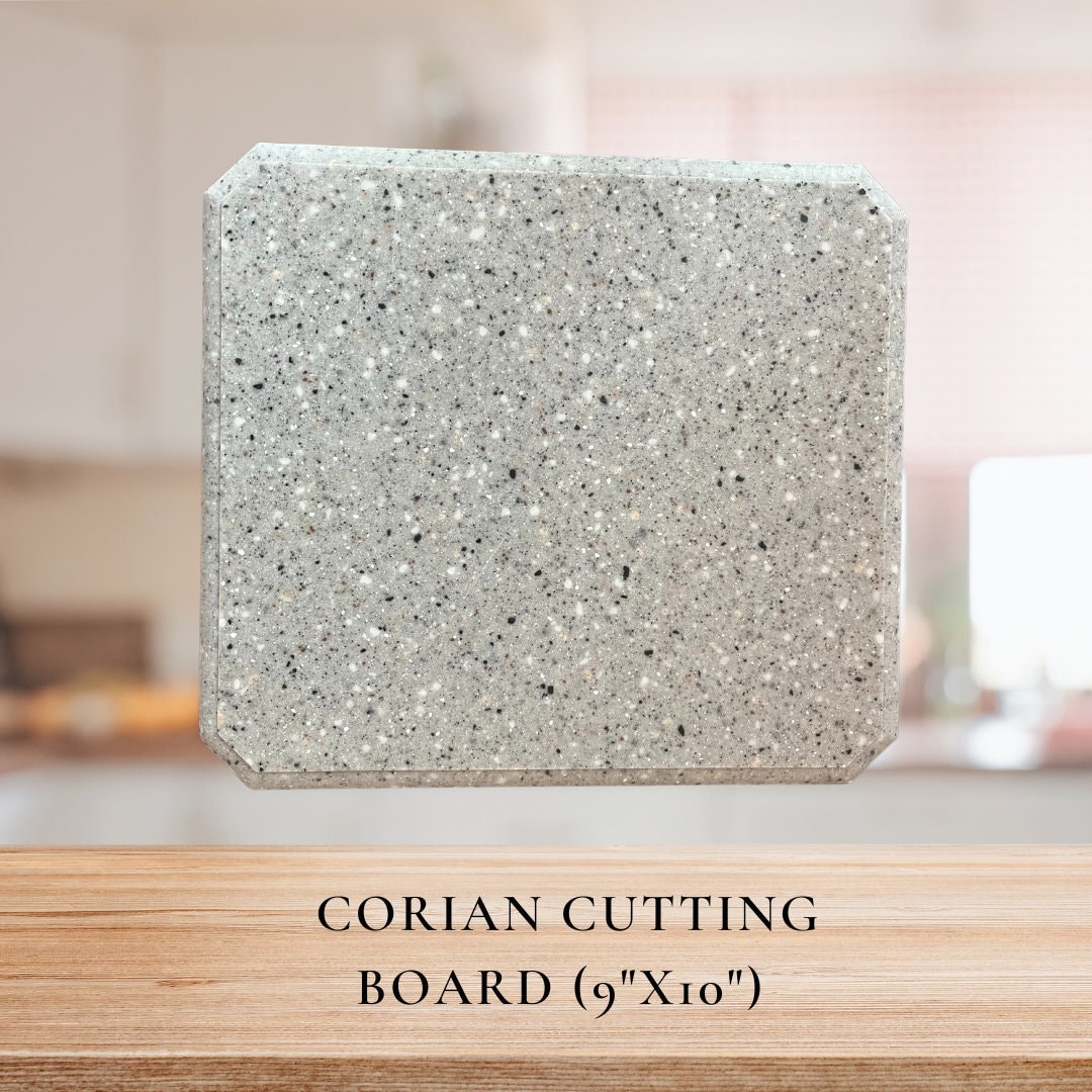 Square Corian Cutting Board: Durable Kitchen Serving Tray (9"x10") - Etsy