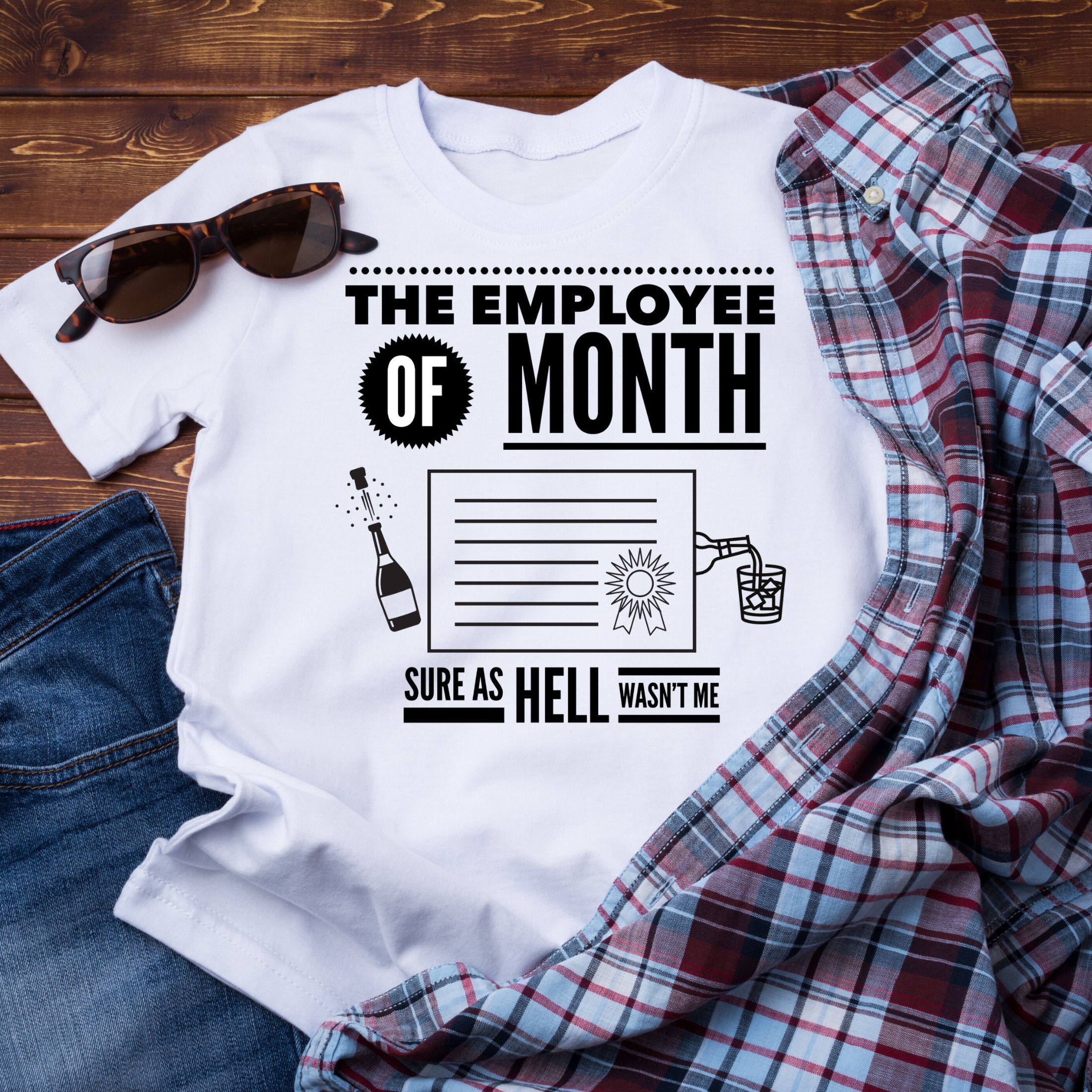 Funny Essential Employee of the Month T-shirt Gift for - Etsy
